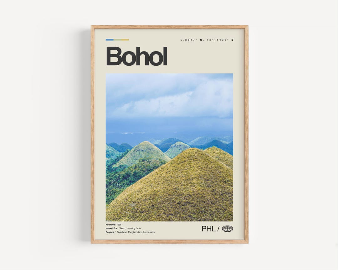 Bohol Print Philippines, Bohol Wall Art, Bohol Poster, Bohol Photo ...