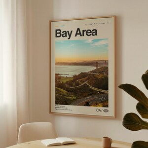 Bay Area Print California, Bay Area Wall Art, Bay Area Poster, Bay Area ...