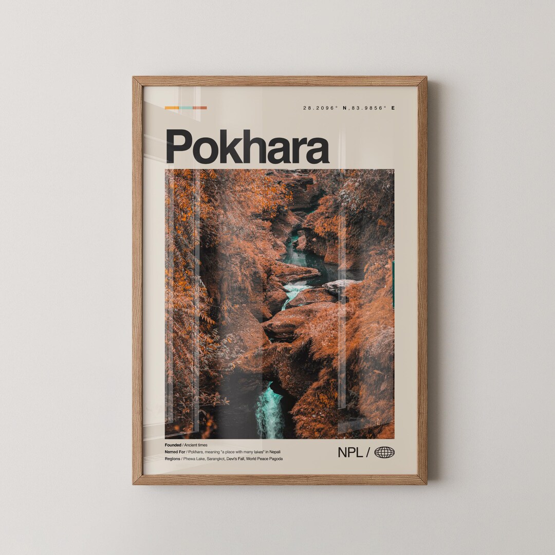 Pokhara Print Nepal, Pokhara Wall Art, Pokhara Poster, Pokhara Photo ...