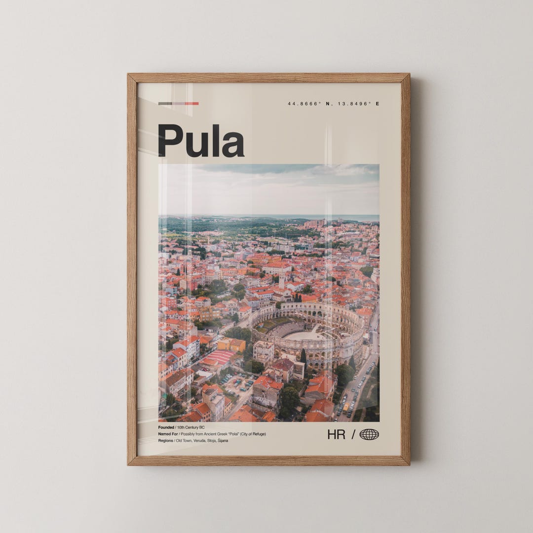 Pula Print, Pula Wall Art, Pula Poster, Pula Photo, Pula Wall Décor ...