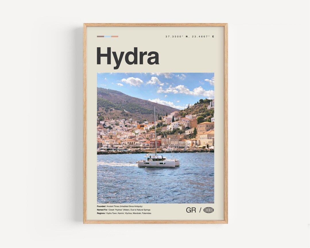 Hydra Print Black and White, Hydra Wall Art, Hydra Poster, Hydra Photo ...