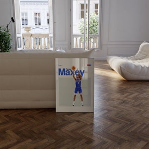 Tyrese Maxey Inspired Poster, Philadelphia 76ers Art Print, Basketball ...