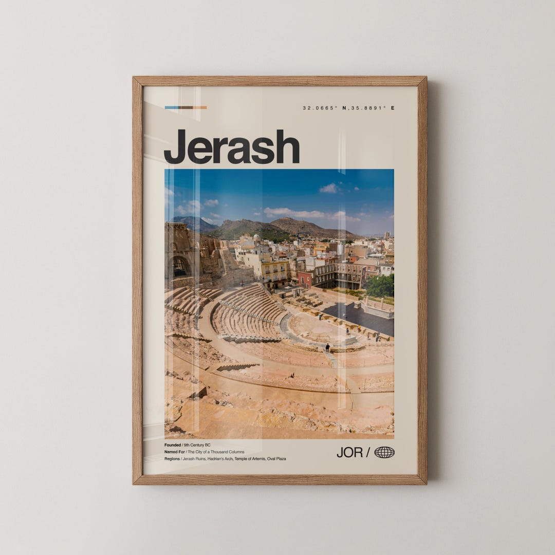 Jerash Print Jerash, Jordan Wall Art, Jerash Poster, Jerash Photo ...