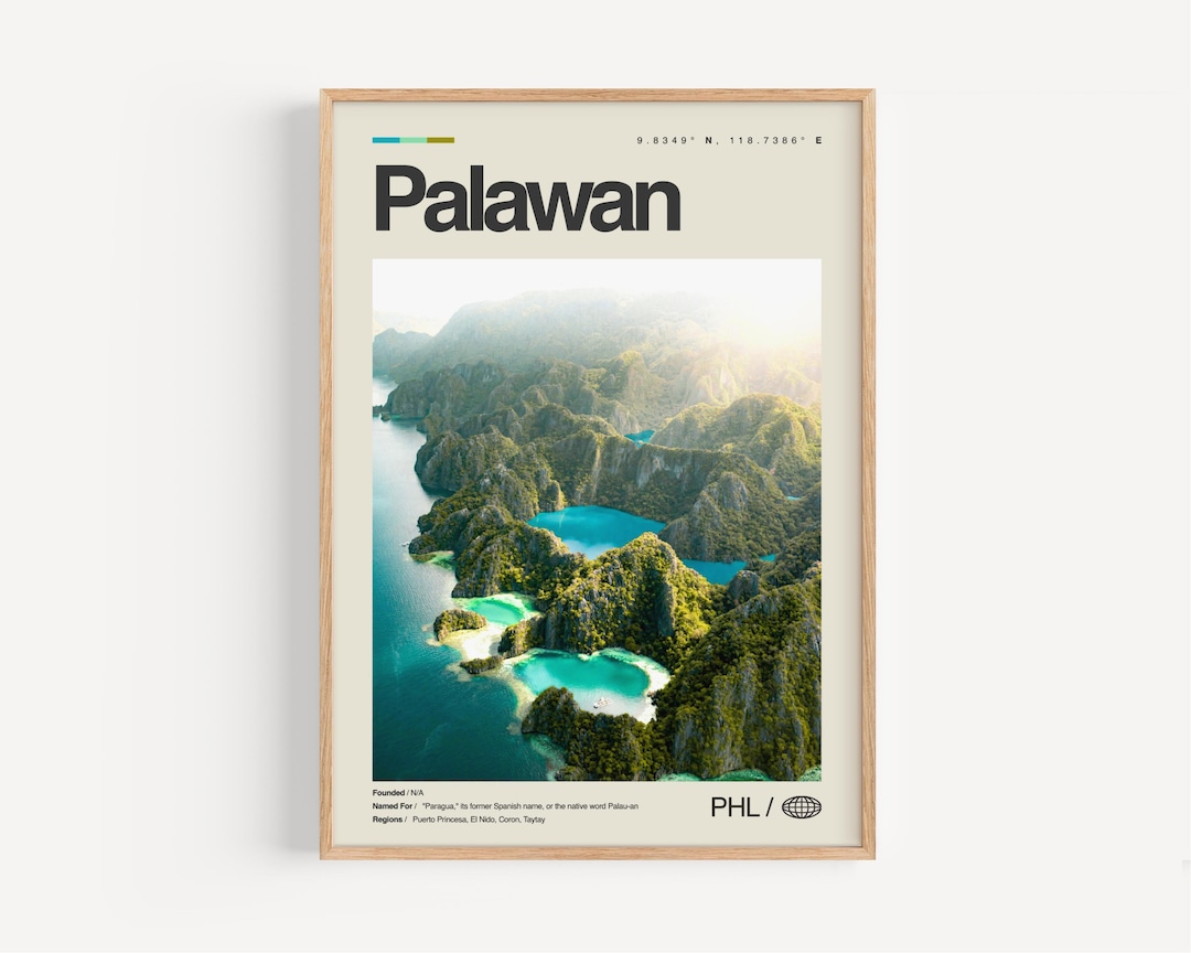 Palawan Print Philippines, Palawan Wall Art, Palawan Poster, Palawan ...