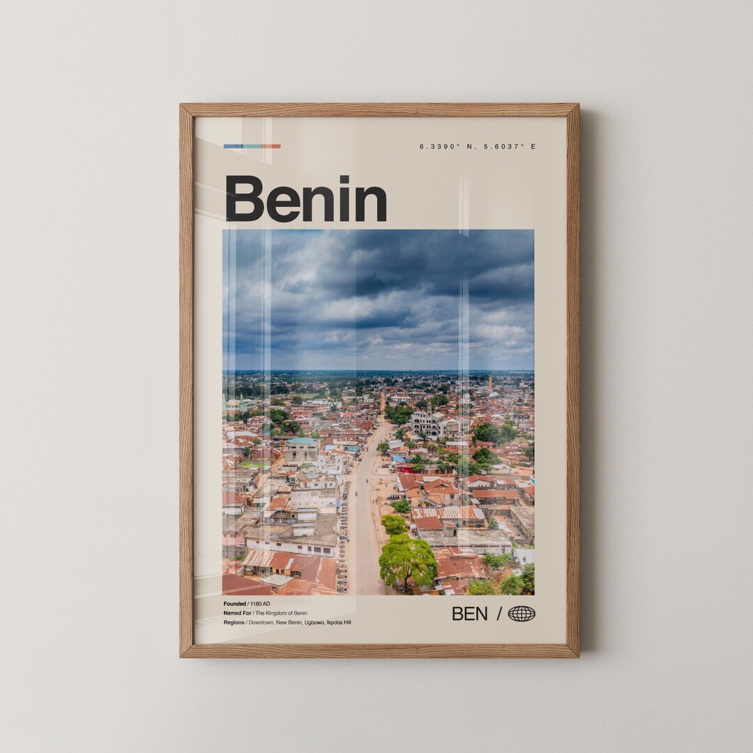 Benin Print, Benin Wall Art, Benin Poster, Benin Photo, Benin Wall ...