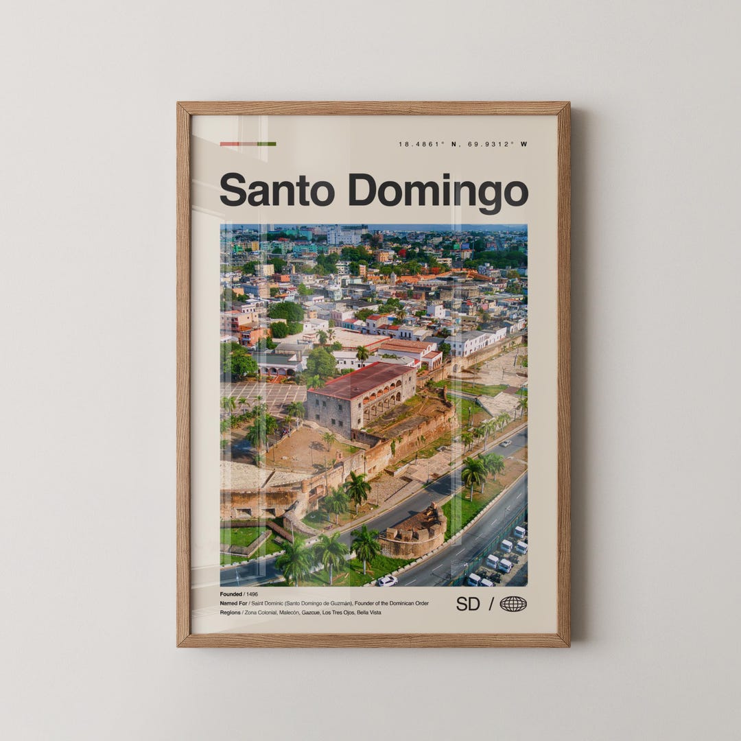 Santo Domingo Print, Santo Domingo Wall Art, Santo Domingo Poster ...
