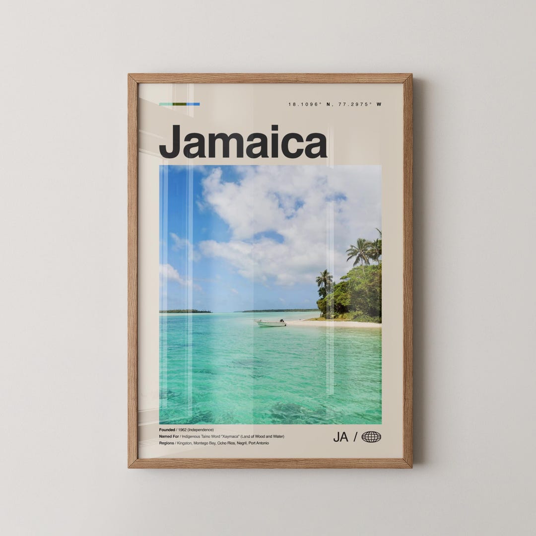 Jamaica Print No 2, Jamaica Wall Art, Jamaica Poster, Jamaica Photo ...