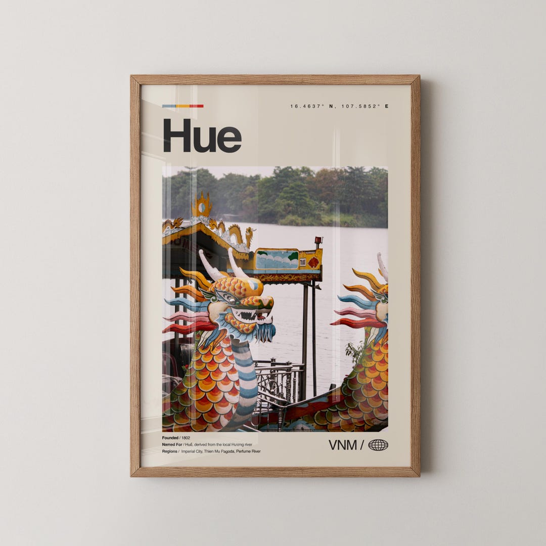 Hue Print Vietnam, Hue Wall Art, Hue Poster, Hue Photo, Hue, Huong ...