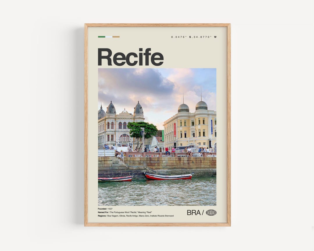 Recife Print, Recife Wall Art, Recife Poster, Recife Photo, Boa Viagem ...