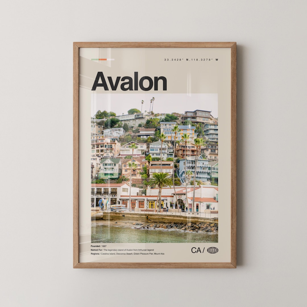 Avalon Print California, Avalon Wall Art, Avalon Poster, Avalon Photo ...