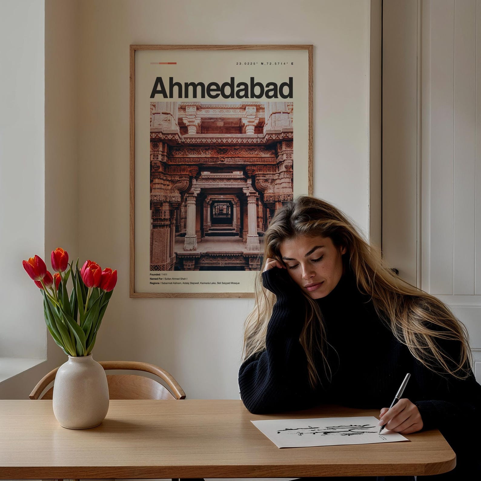 Ahmedabad Print India, Ahmedabad Wall Art, Ahmedabad Poster, Ahmedabad ...