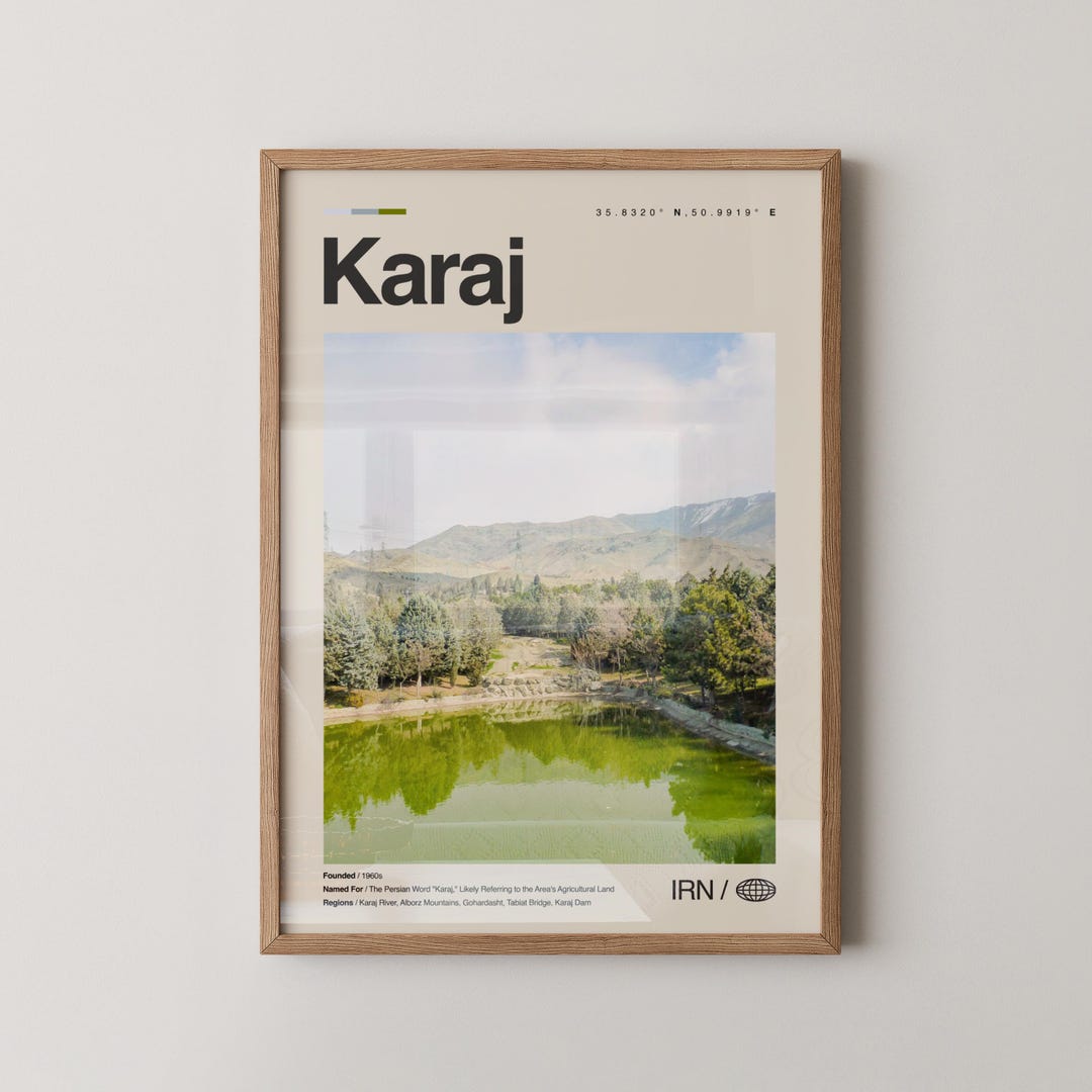 Karaj Print, Karaj Wall Art, Karaj Poster, Karaj Photo, Alborz ...