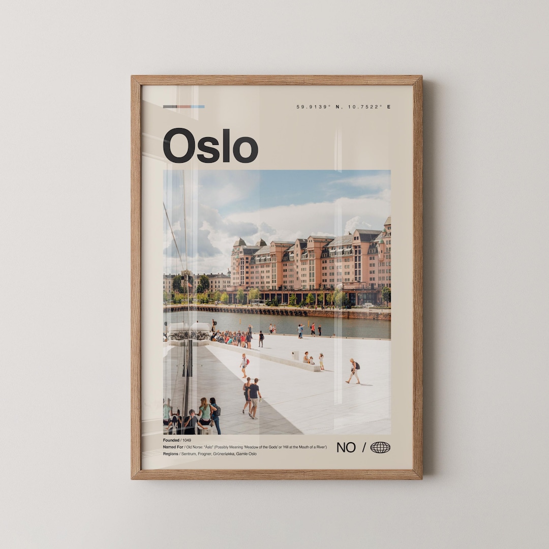 Oslo Print No 1, Oslo Wall Art, Oslo Poster, Oslo Photo, Oslo Wall ...