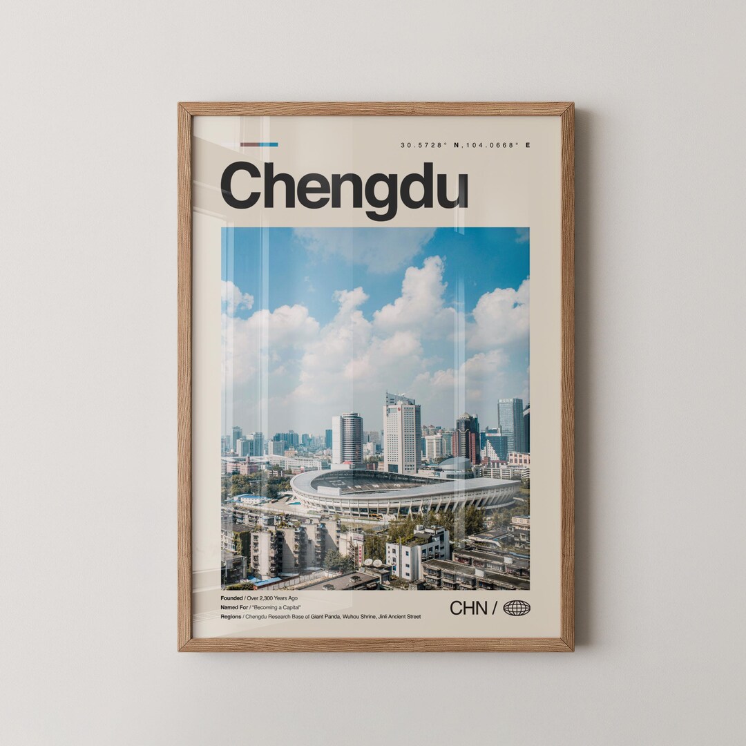 Chengdu Print China, Chengdu Wall Art, Chengdu Poster, Chengdu Photo ...