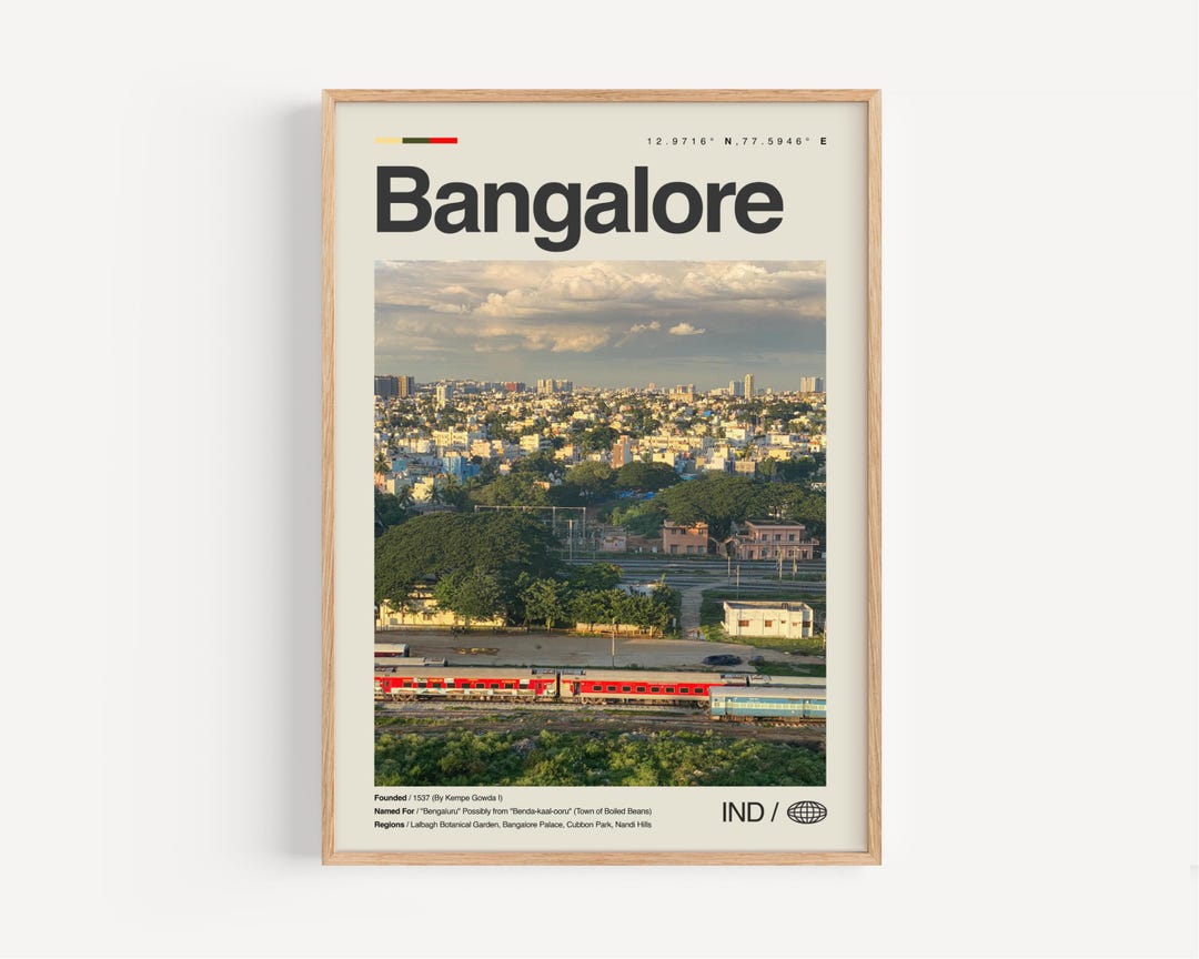 India, Bangalore Wall Art, Bangalore Poster, Bangalore Photo, Bangalore ...