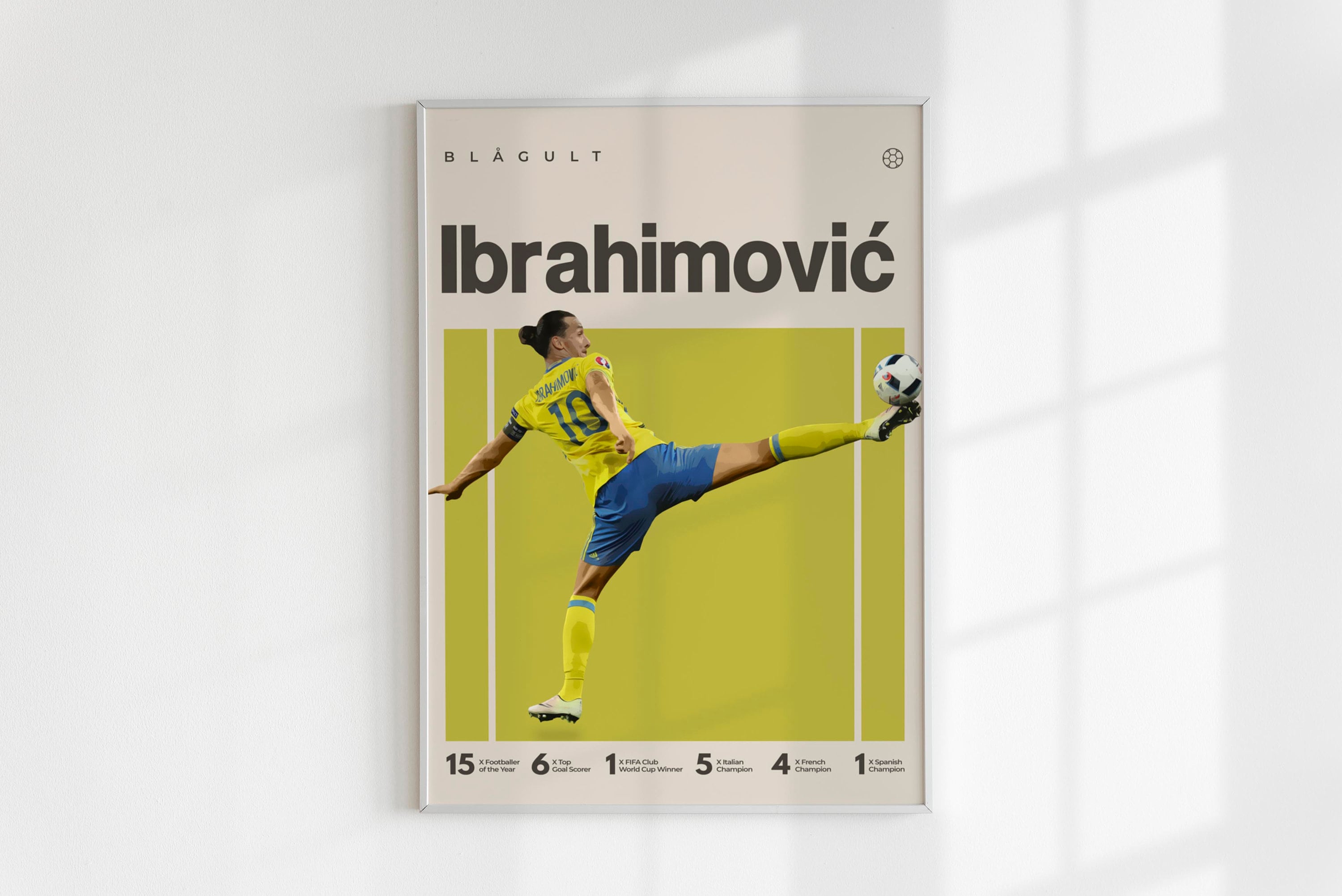 Zlatan Ibrahimović Inspired Poster Football Art Print - Etsy