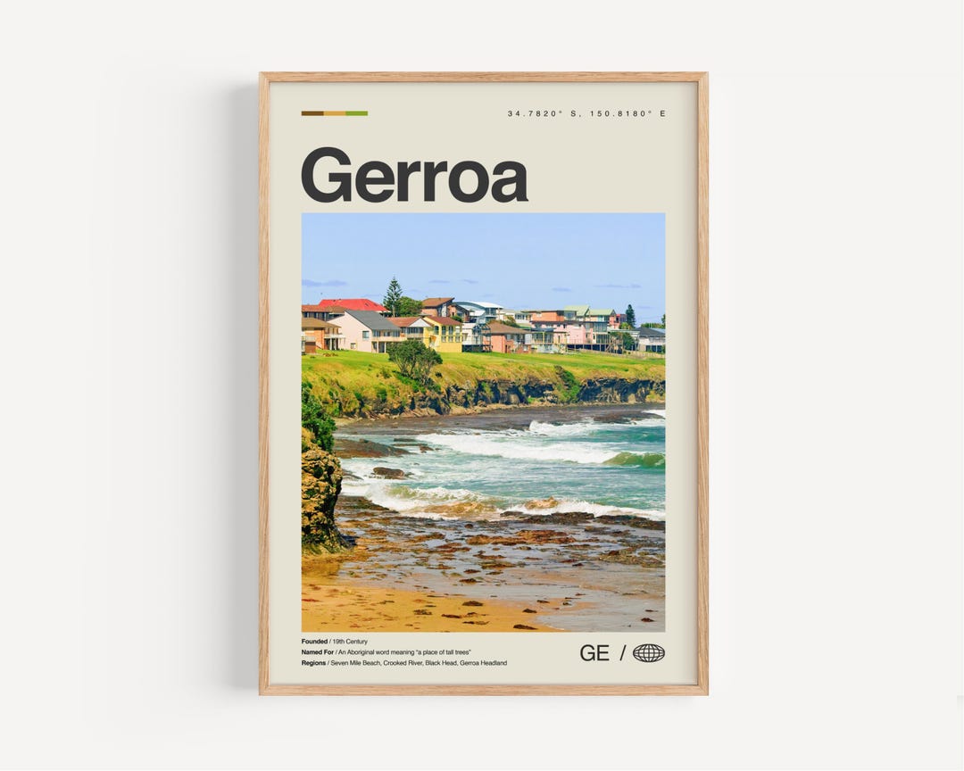 Gerroa Print Black and White, Gerroa Wall Art, Gerroa Poster, Gerroa ...