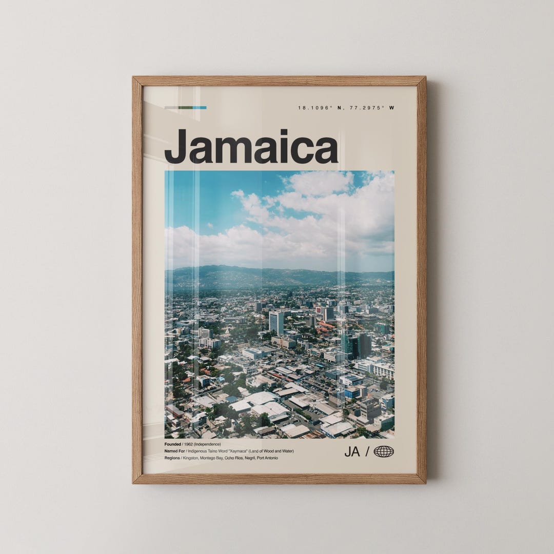Jamaica Print No 3, Jamaica Wall Art, Jamaica Poster, Jamaica Photo ...