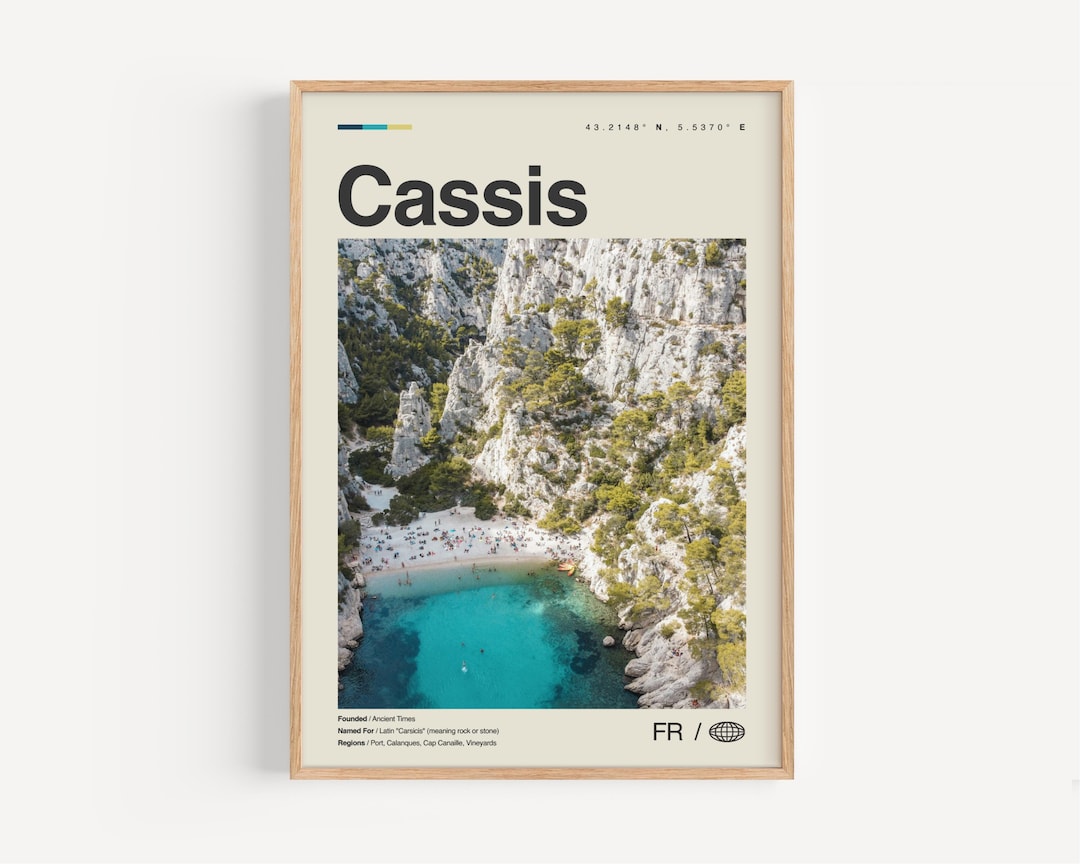 Cassis Print Black and White, Cassis Wall Art, Cassis Poster, Cassis ...