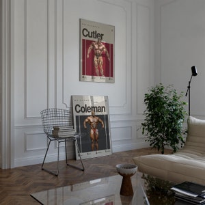 Cutler, Bumstead, Coleman Poster, Bodybuilding Print, Gym Art, Mid ...