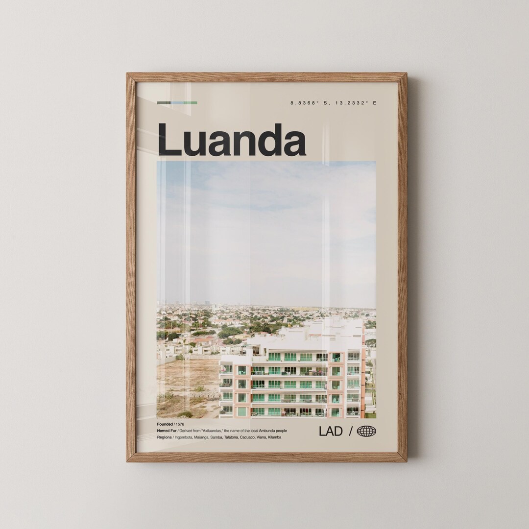 Luanda Print, Luanda Wall Art, Luanda Poster, Luanda Photo, Luanda Wall ...