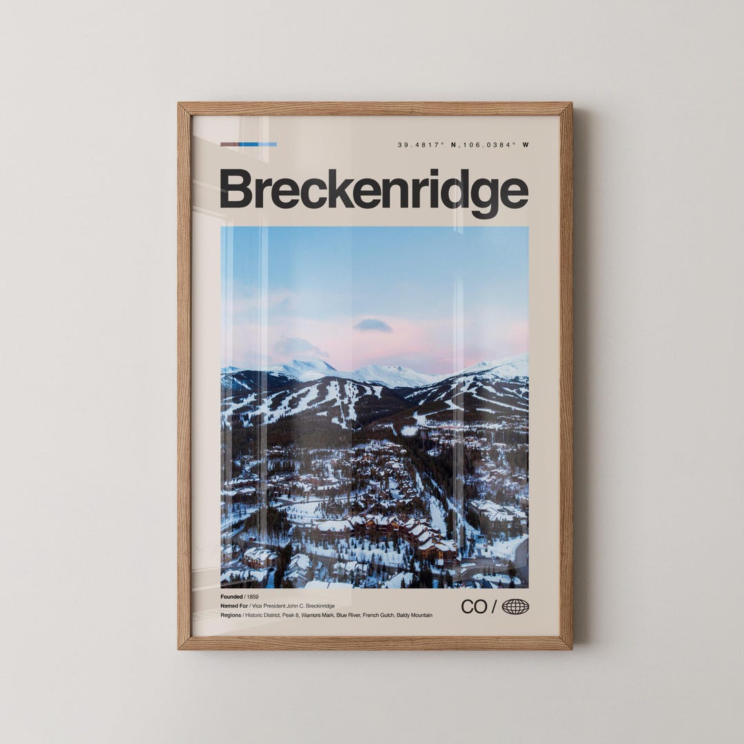 Breckenridge Print, Breckenridge Wall Art, Breckenridge Poster ...