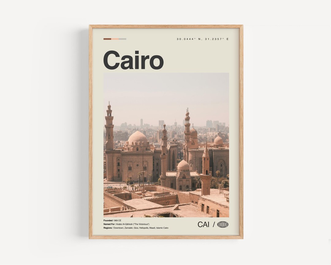 Cairo Print Black and White No 2, Cairo Wall Art, Cairo Poster, Cairo ...