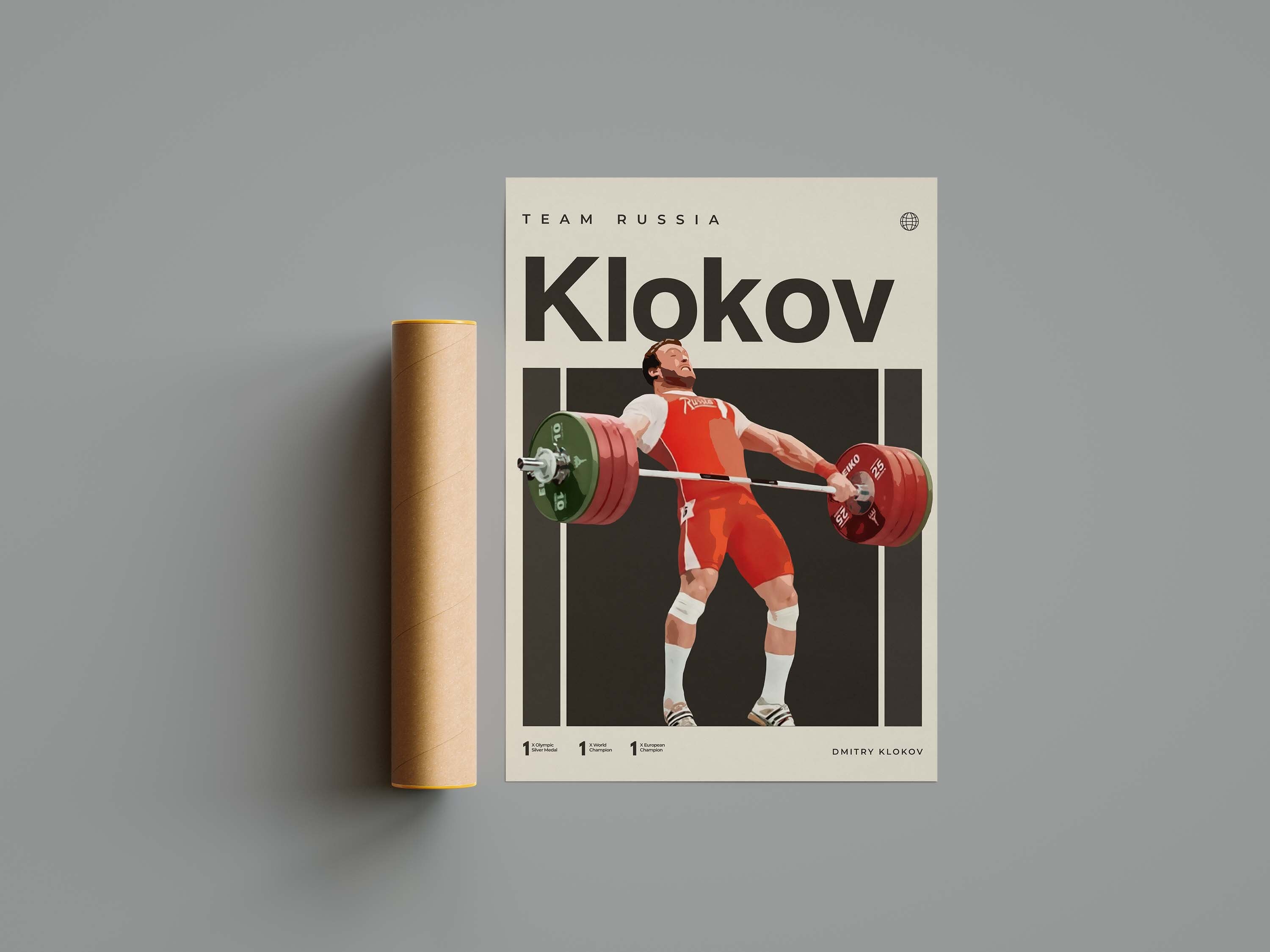 Dmitry Klokov Inspired Poster Olympic Weightlifting Art - Etsy