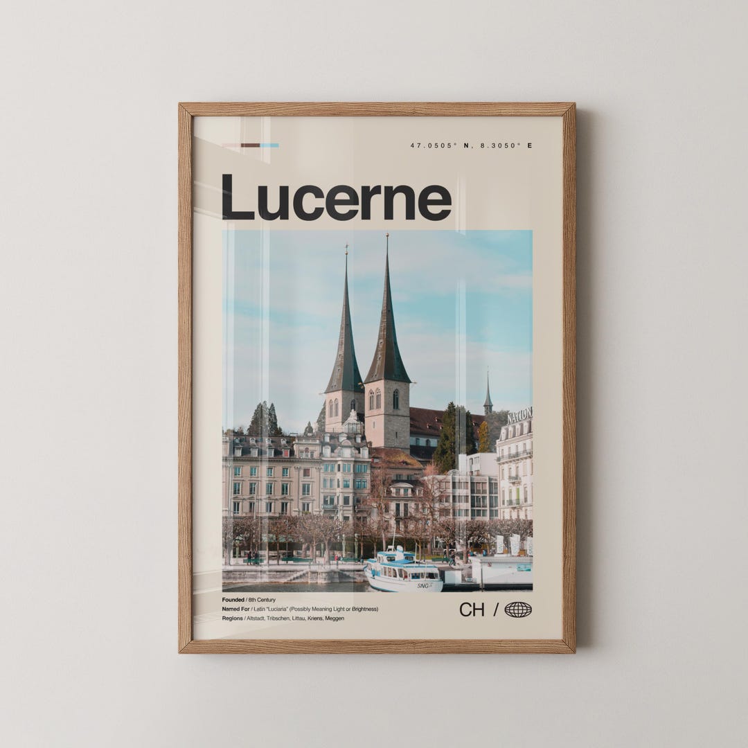 Lucerne Print, Lucerne Wall Art, Lucerne Poster, Lucerne Photo, Lucerne ...