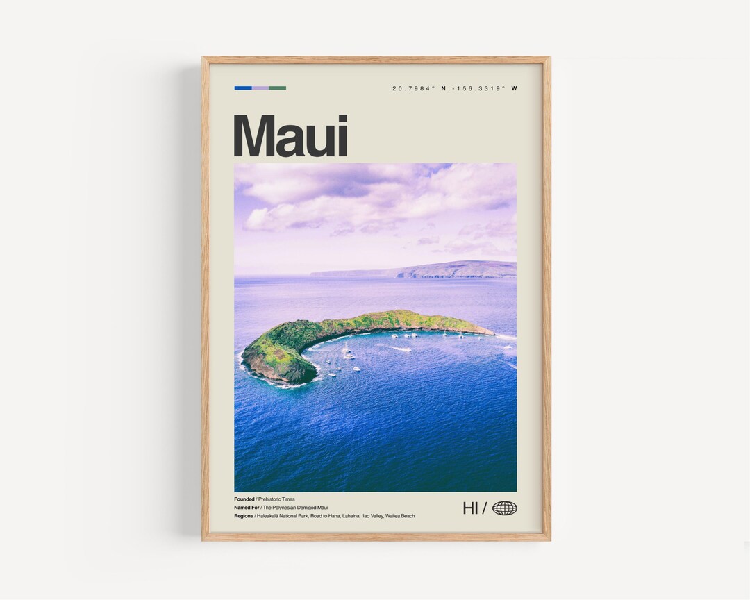 Maui Print Hawaii, Maui Wall Art, Maui Poster, Maui Photo, Hāna Highway ...