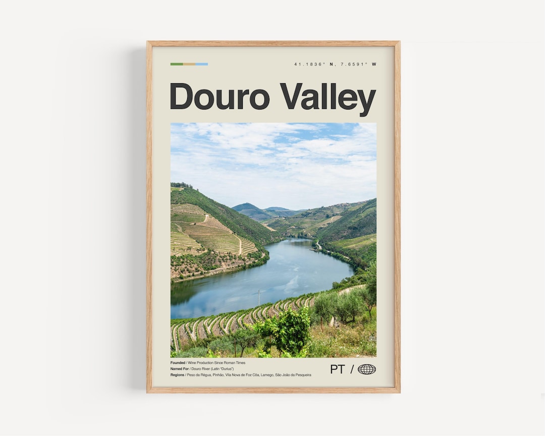 Douro Valley Print Black and White, Douro Valley Wall Art, Douro Valley ...