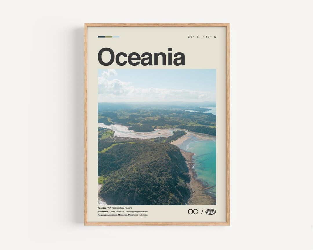 Oceania Print Black and White, Oceania Wall Art, Oceania Poster ...