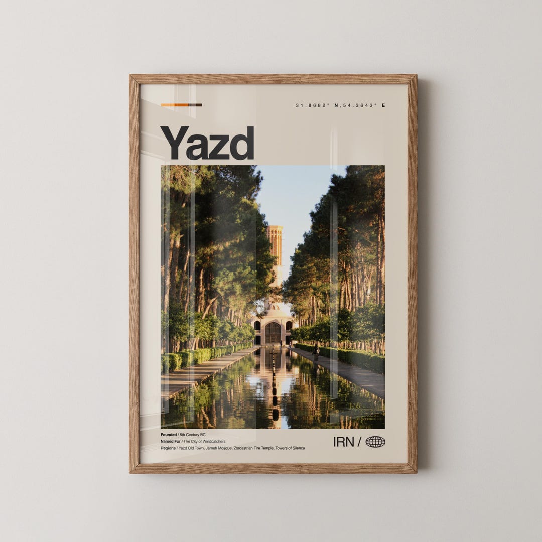 Yazd Print Yazd, Iran Wall Art, Yazd Poster, Yazd Photo, Wind Towers ...