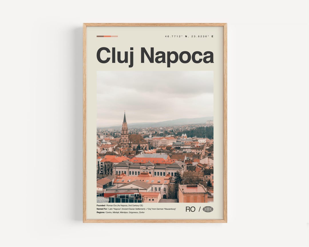 Cluj Napoca Print Black and White, Cluj Napoca Wall Art, Cluj Napoca ...