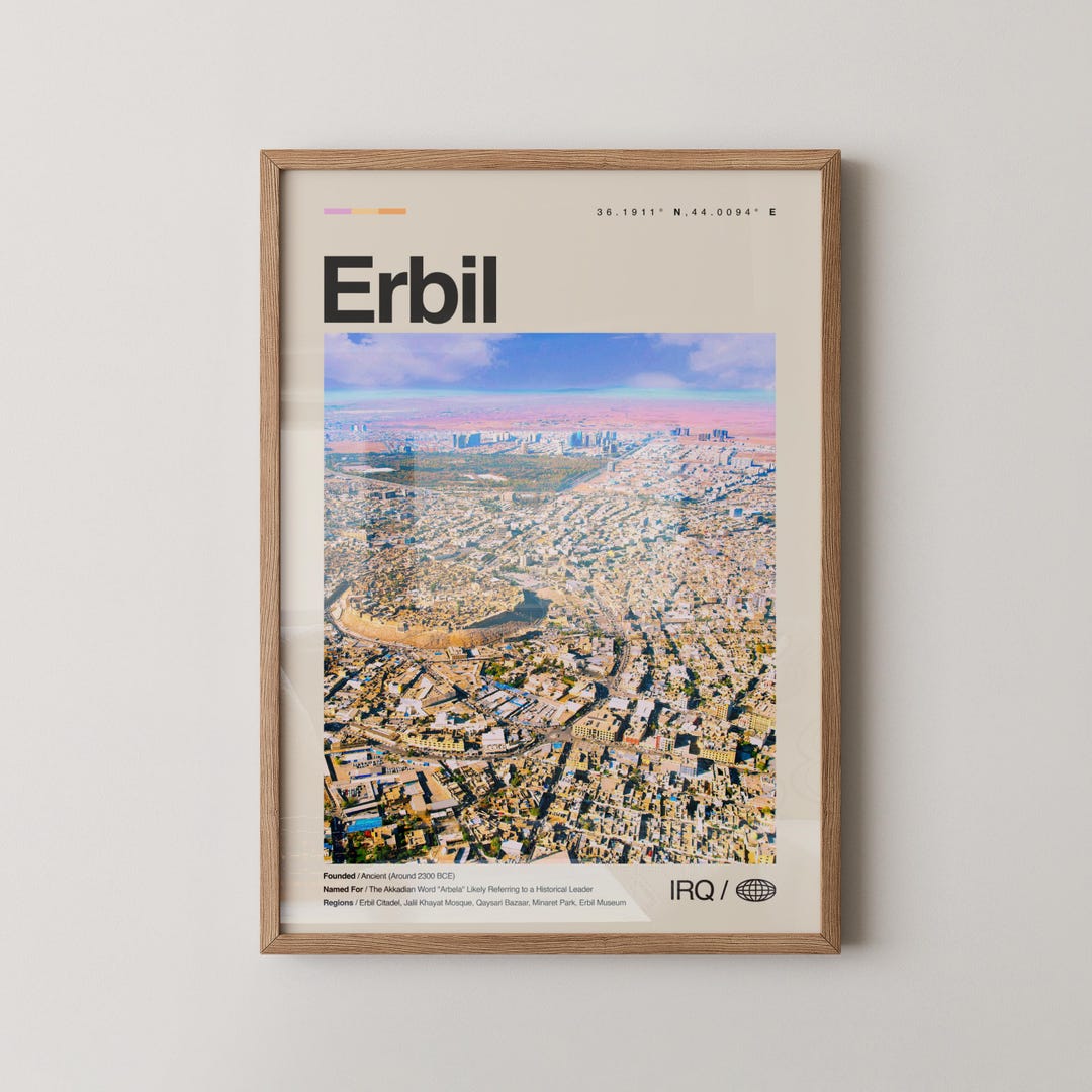 Erbil Print, Erbil Wall Art, Erbil Poster, Erbil Photo, Erbil Citadel ...