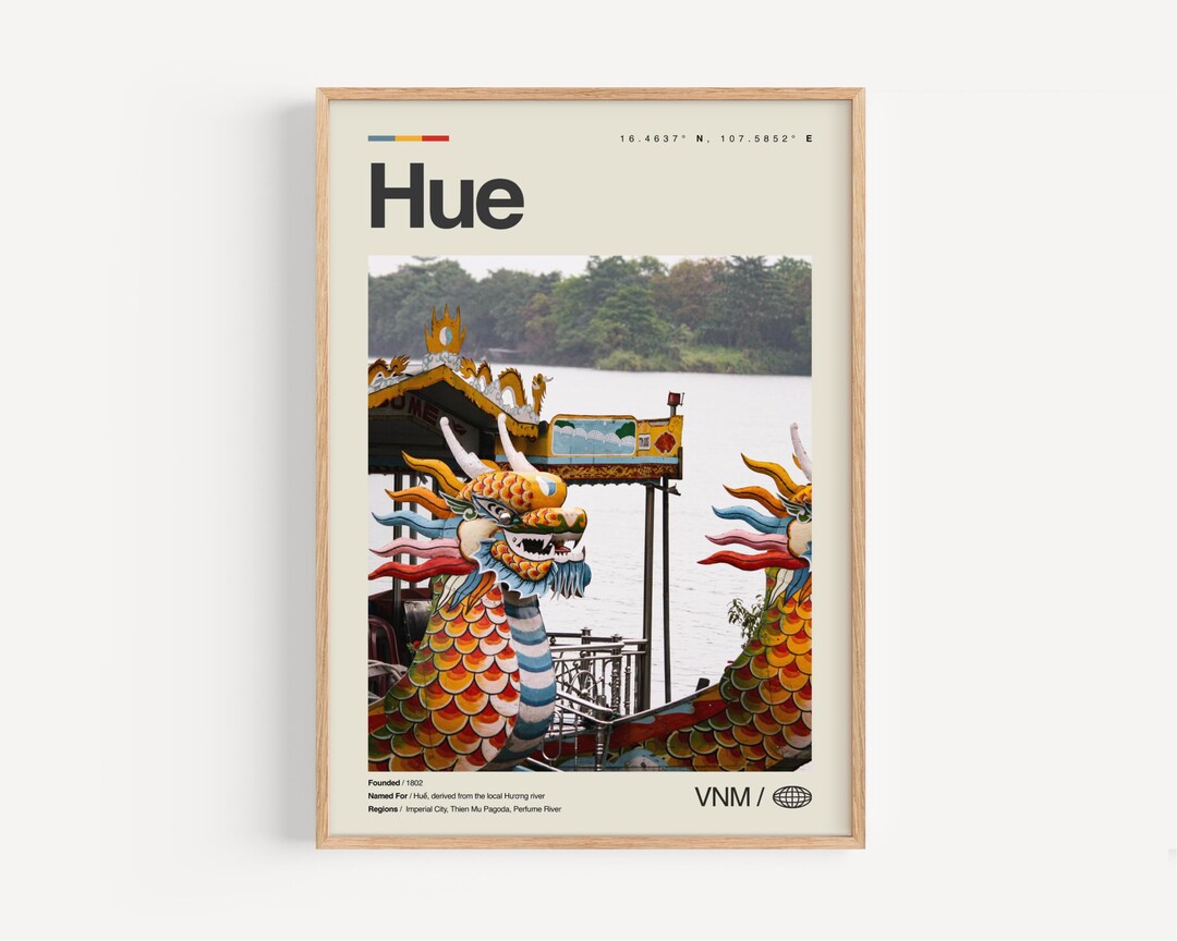Hue Print Vietnam, Hue Wall Art, Hue Poster, Hue Photo, Hue, Huong ...