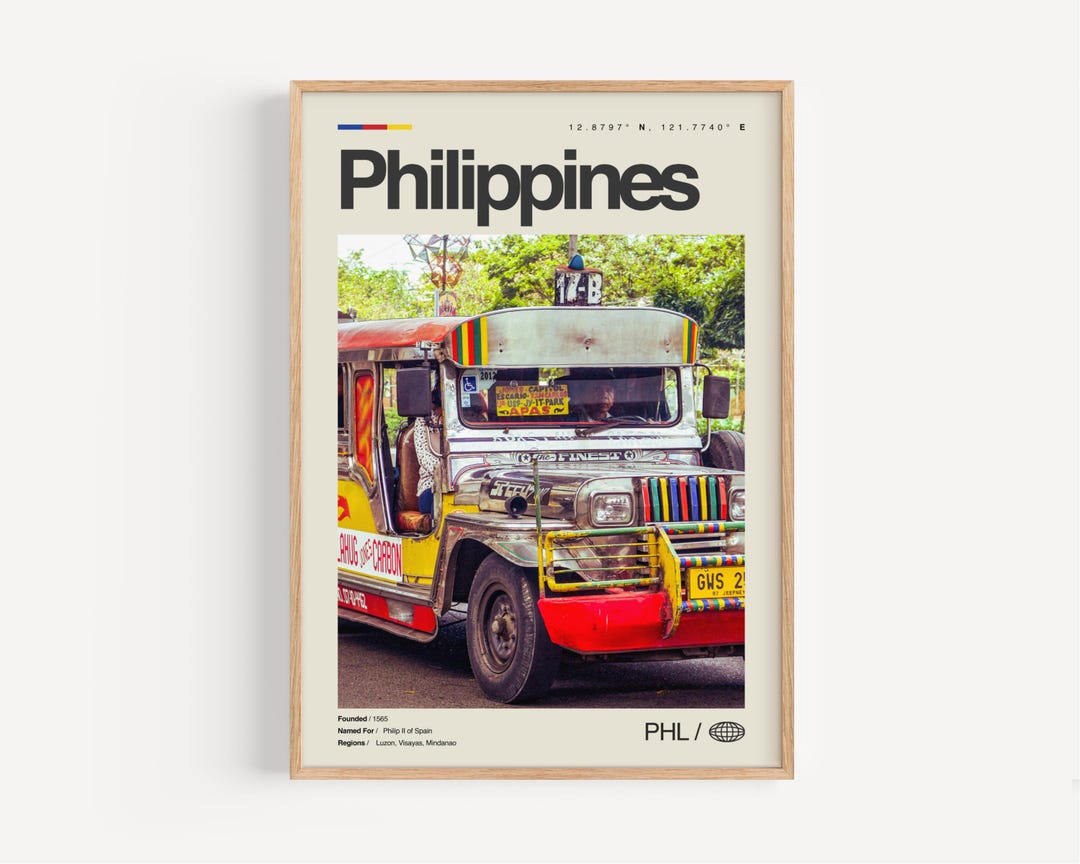 Philippines Print, Philippines Wall Art, Philippines Poster ...