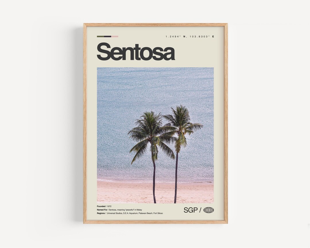 Sentosa Print Singapore, Sentosa Wall Art, Sentosa Poster, Sentosa ...