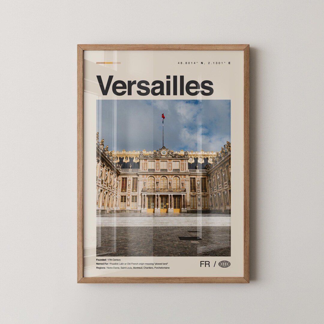 Versailles Print, Versailles Wall Art, Versailles Poster, Versailles ...