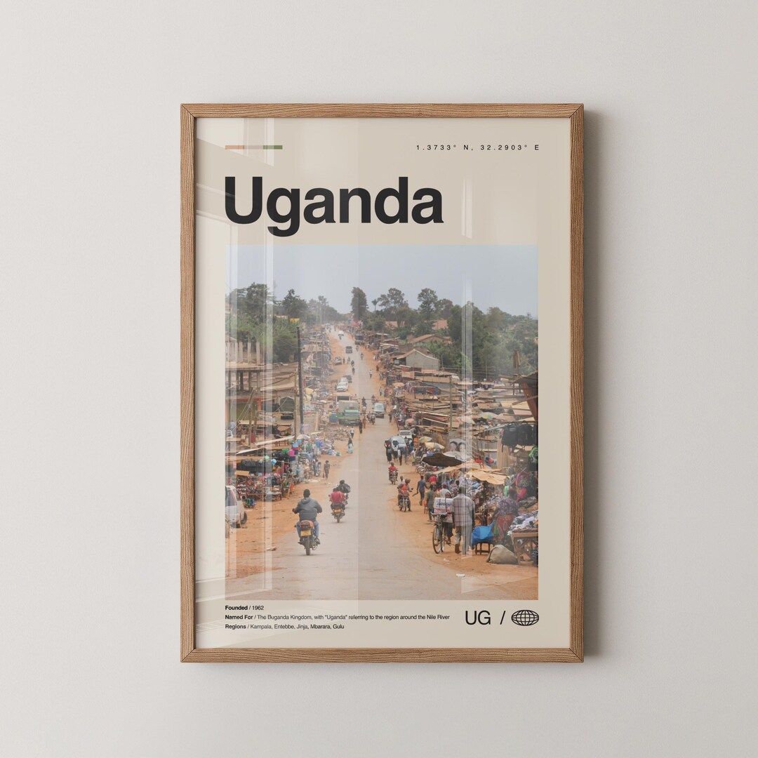 Uganda Print, Uganda Wall Art, Uganda Poster, Uganda Photo, Uganda Wall ...