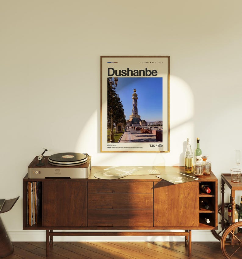 Dushanbe Print Dushanbe, Tajikistan Wall Art, Dushanbe Poster, Dushanbe ...