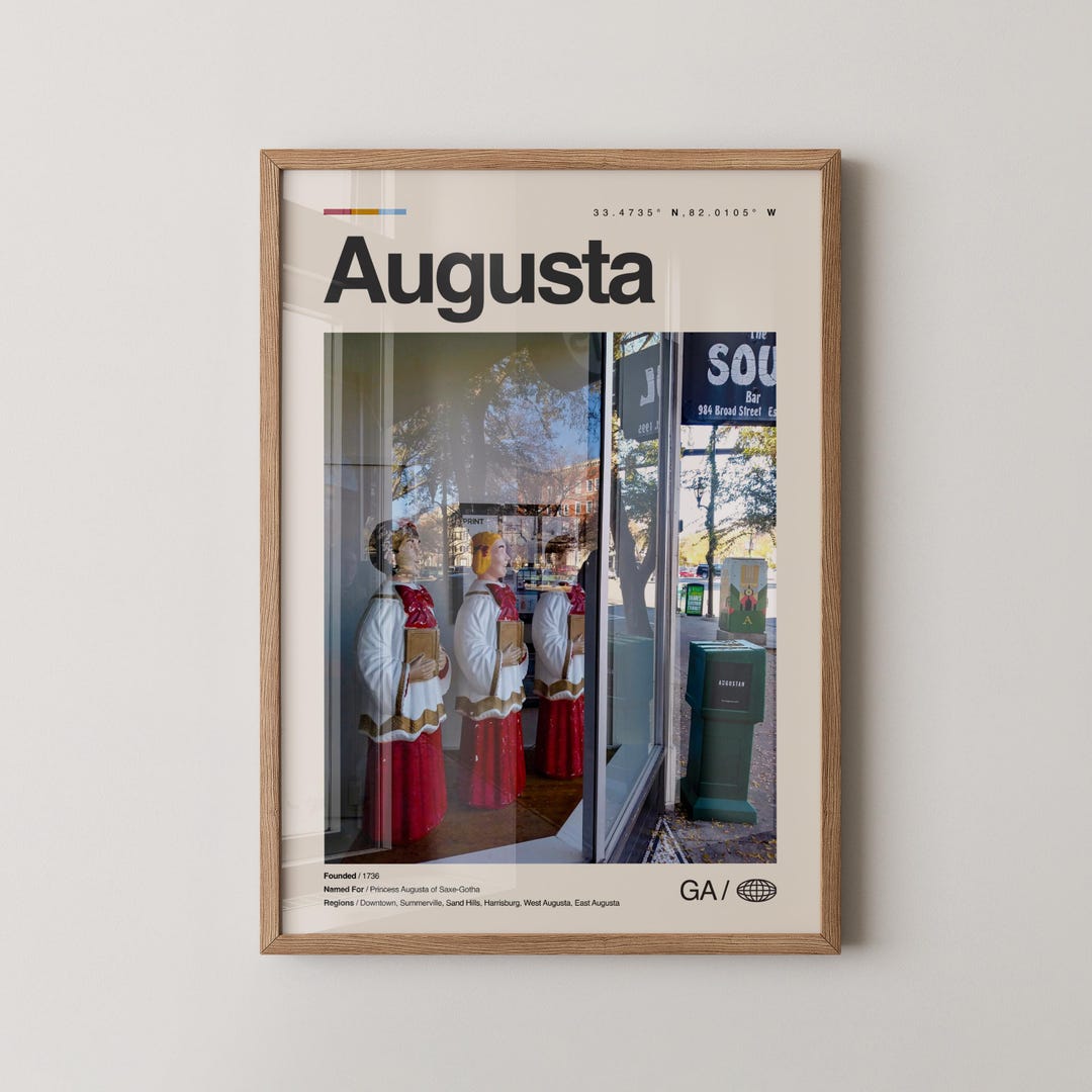 Augusta Print, Augusta Wall Art, Augusta Poster, Augusta Photo, Augusta ...