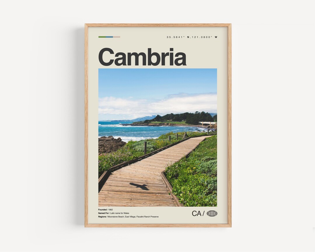 Cambria Print California, Cambria Wall Art, Cambria Poster, Cambria ...