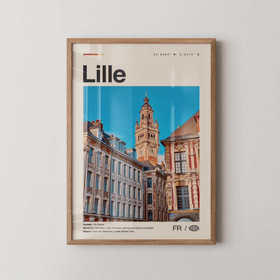 Lille Print, Lille Wall Art, Lille Poster, Lille Photo, Lille Wall ...