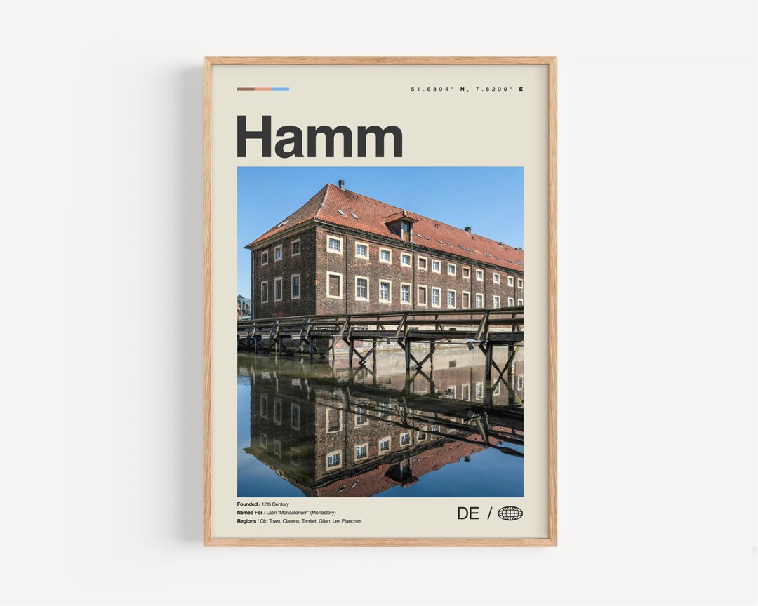 Hamm Print Black and White, Hamm Wall Art, Hamm Poster, Hamm Photo ...
