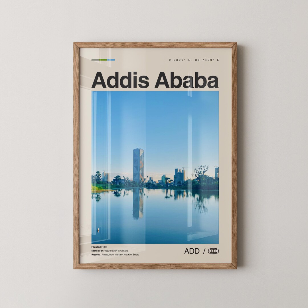 Addis Ababa Print, Addis Ababa Wall Art, Addis Ababa Poster, Addis ...