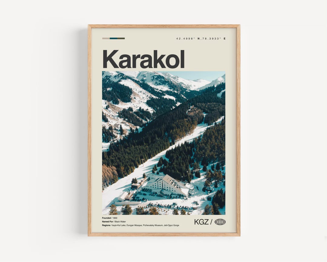 Karakol Print Kyrgyzstan, Karakol Wall Art, Karakol Poster, Karakol ...