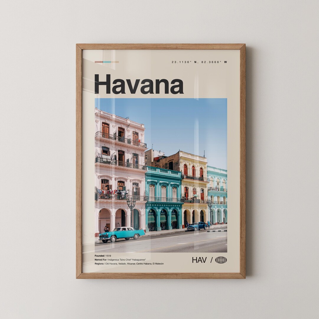 Havana Print No 2, Havana Wall Art, Havana Poster, Havana Photo, Havana ...
