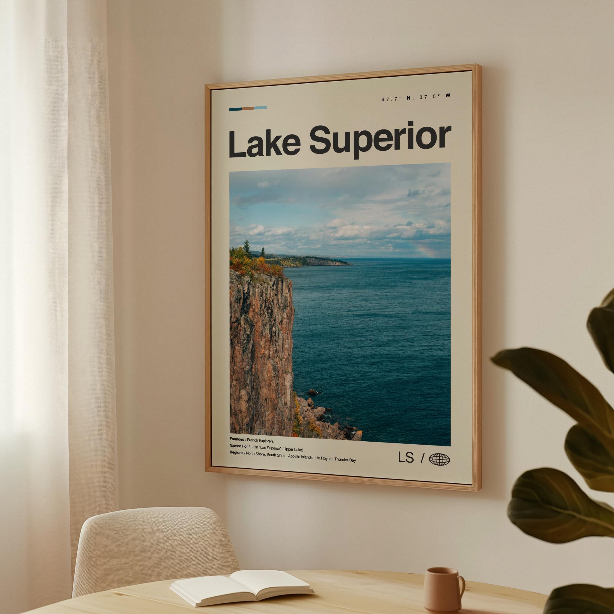 Lake Superior Print, Lake Superior Wall Art, Lake Superior Poster, Lake ...