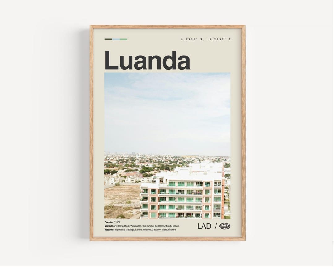 Luanda Print Black and White, Luanda Wall Art, Luanda Poster, Luanda Photo, Luanda Wall Decor ...